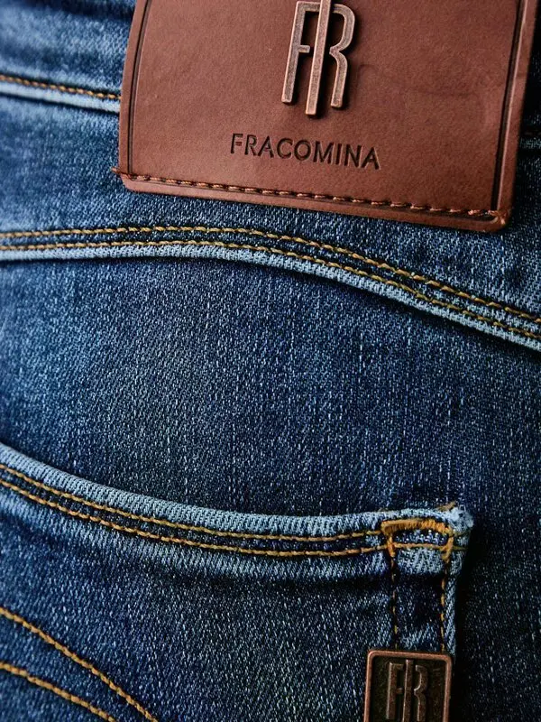 FRACOMINA Whiskered Cropped Jeans