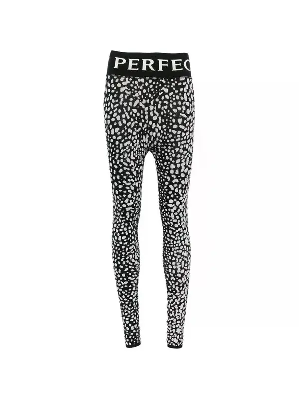 Perfect Moment Leopard-print Jacquard Leggings
