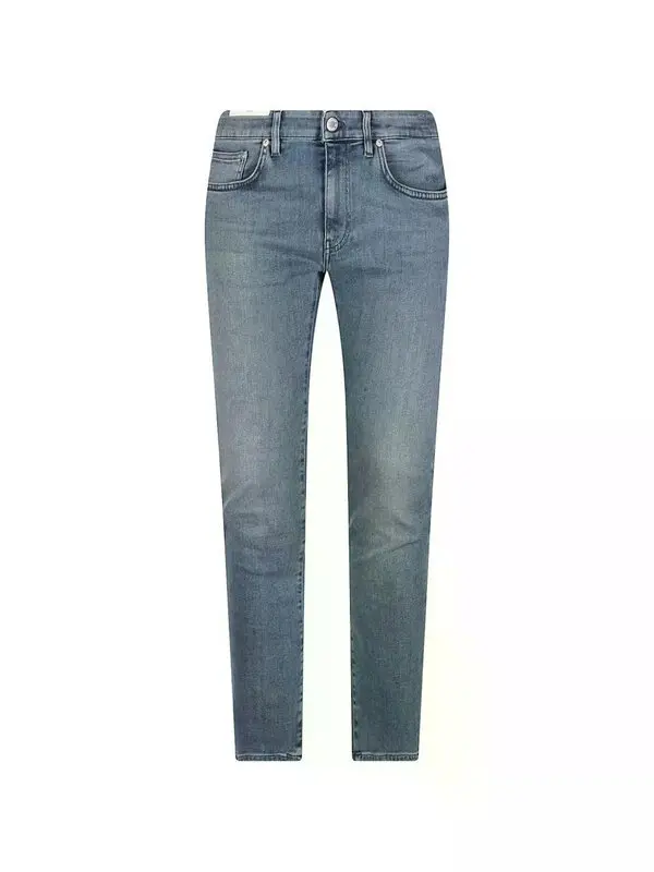 PT TORINO Faded-effect Whiskered Jeans