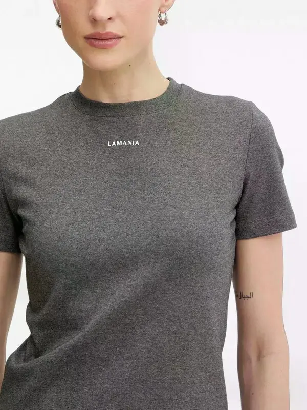 LA MANIA Ann Logo-print Short-sleeve T-shirt
