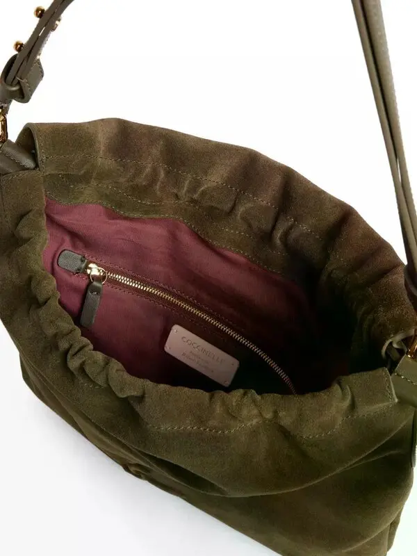 COCCINELLE Medium Lidia Calf Suede Bucket Bag