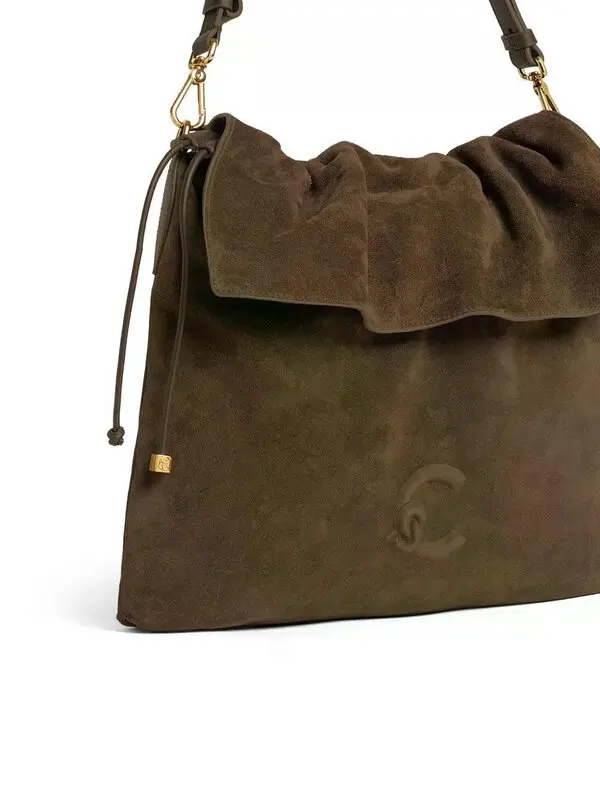 COCCINELLE Medium Lidia Calf Suede Bucket Bag