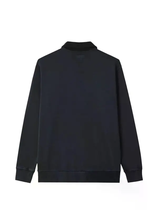Izzue Quarter-zip Logo-patch Polo Shirt