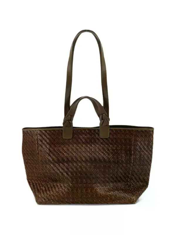 IBELIV Medium Elmio Woven Tote Bag - Brown