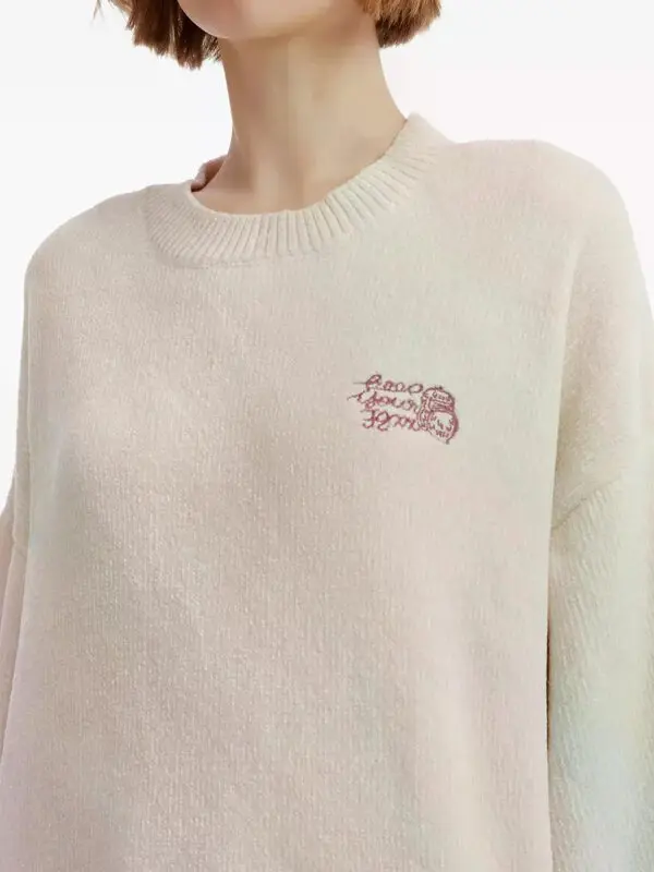 FINGERCROXX Embroidered Logo-patch Sweater