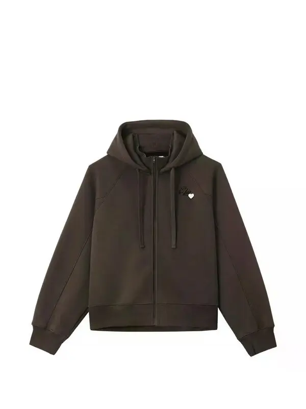 Izzue Logo-embroidered Zip-up Hoodie