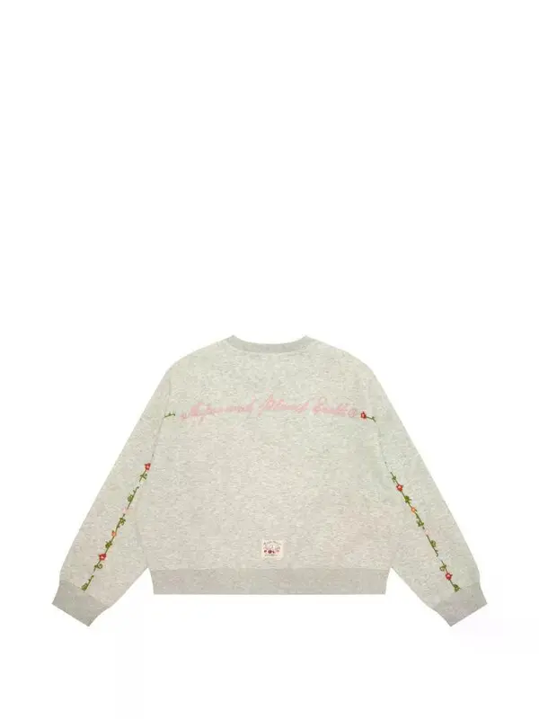 AAPE BY *A BATHING APE Floral-embroidered Logo-patch Sweatshirt