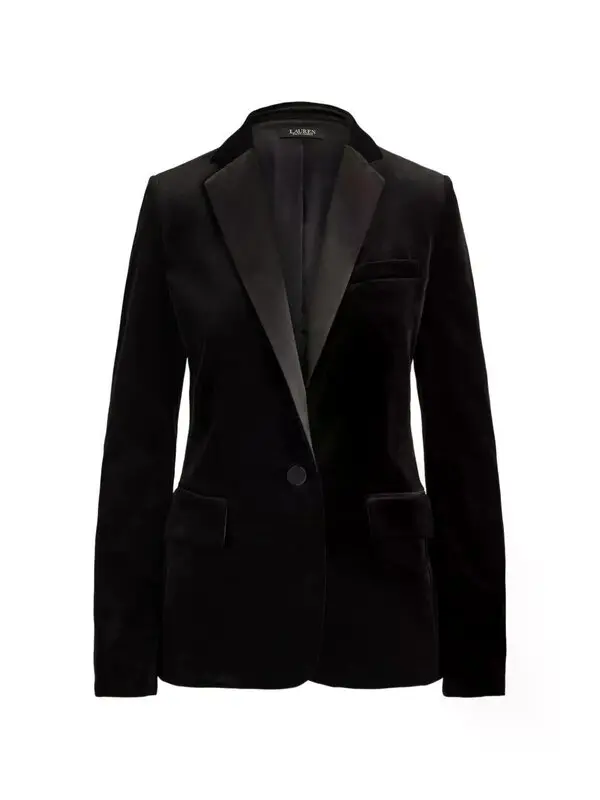 Ralph Lauren Velvet Single-breasted Blazer