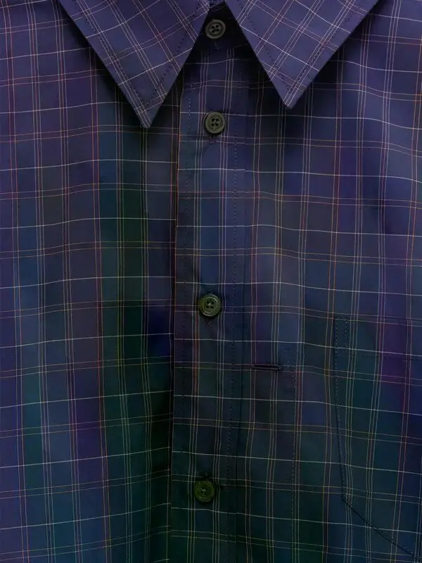 WILLY CHAVARRIA Os Ls Veterano Check-print Oversized Shirt