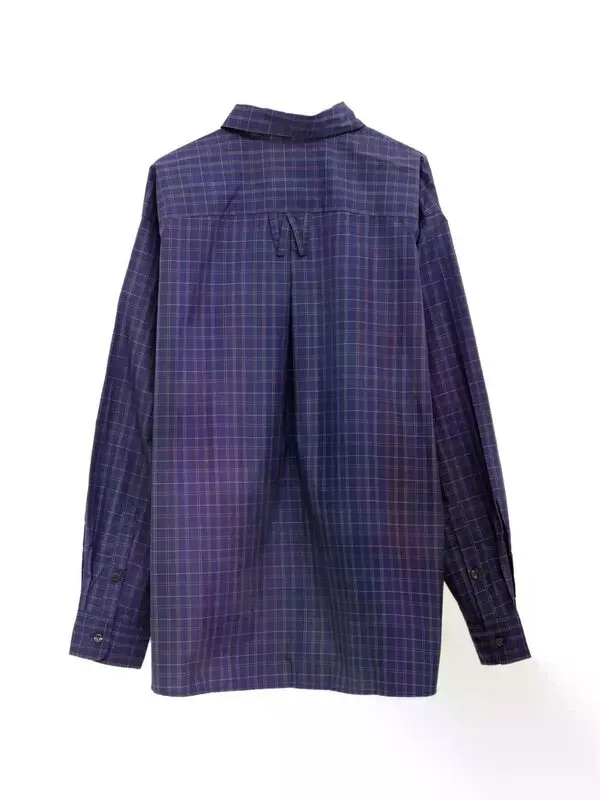 WILLY CHAVARRIA Os Ls Veterano Check-print Oversized Shirt