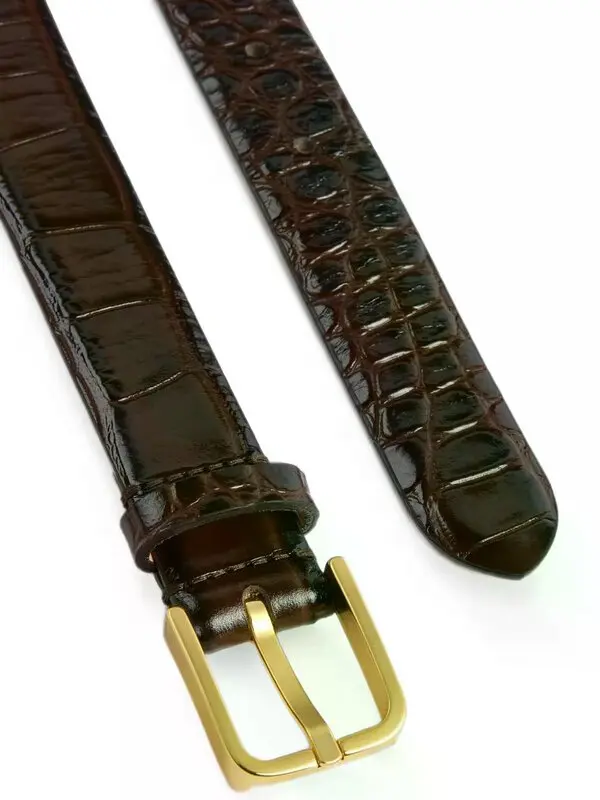 Liviana Conti Octavia Croc-effect Leather Belt