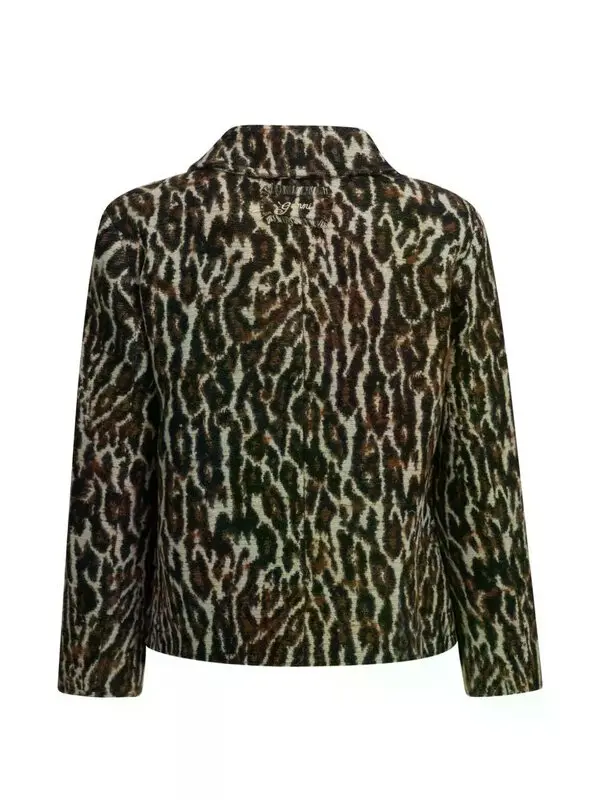 GANNI Leopard Blazer