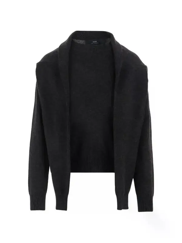 Arch4 Wrap Cashmere Sweater - Grey