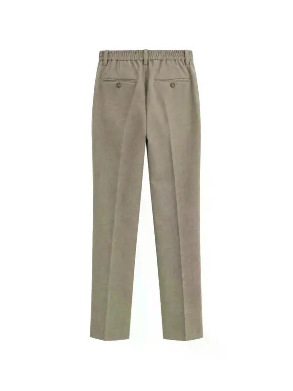 Seventy Elasticated-waistband Pressed-crease Trousers