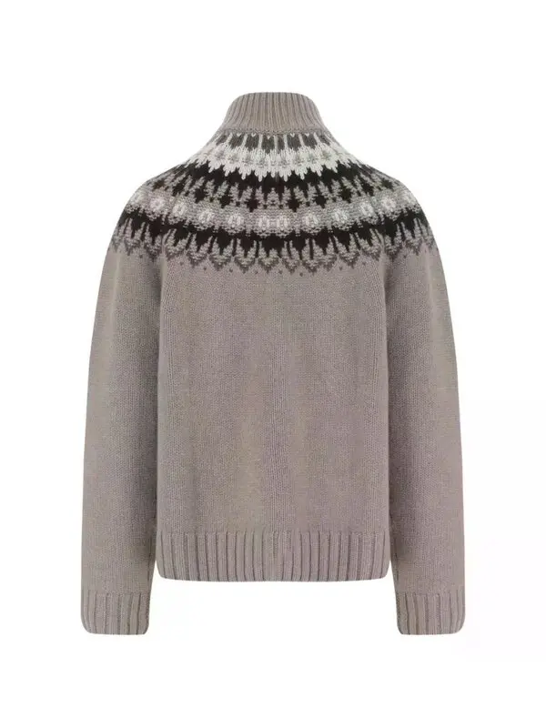 Arch4 Saint Gervais Jacquard-pattern Half-zip Sweater