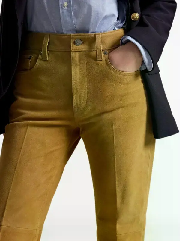 Polo Ralph Lauren Lamb-suede Bootcut Trousers