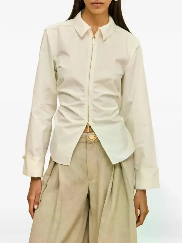 Cult Gaia Senne Ruched Shirt