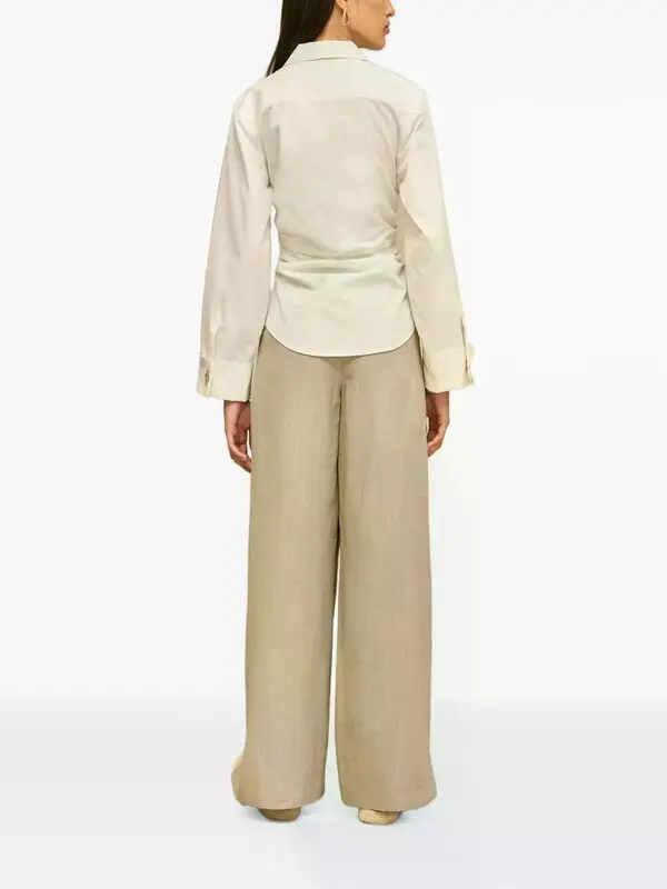 Cult Gaia Senne Ruched Shirt