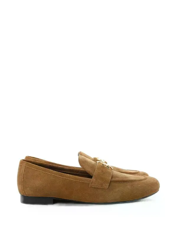 Tory Burch Logo-plaque Suede Loafers