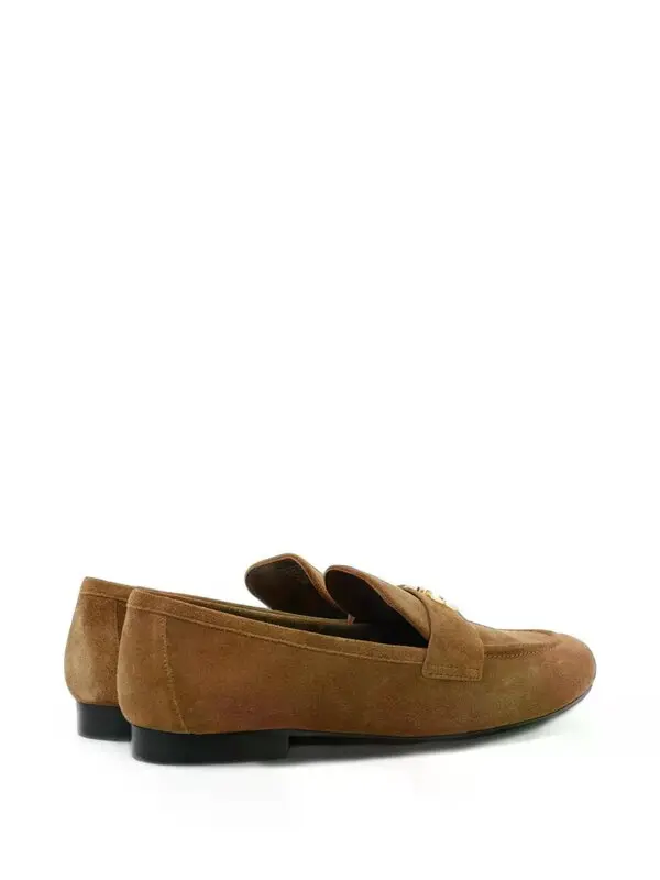 Tory Burch Logo-plaque Suede Loafers