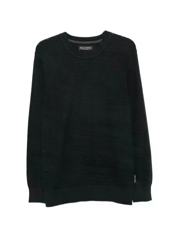 Marc O'polo Horizontal-ribbed Crew-neck Sweater