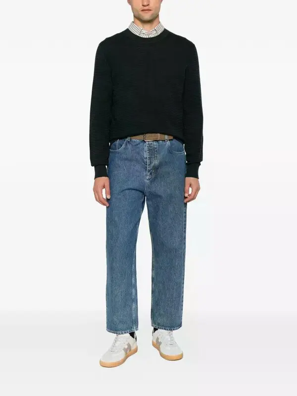 Marc O'polo Horizontal-ribbed Crew-neck Sweater