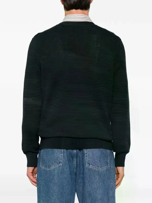Marc O'polo Horizontal-ribbed Crew-neck Sweater