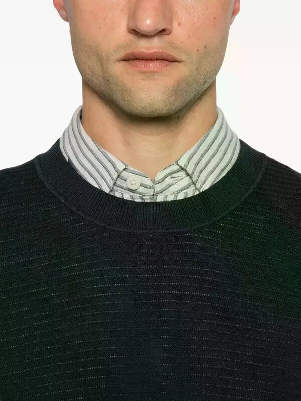 Marc O'polo Horizontal-ribbed Crew-neck Sweater