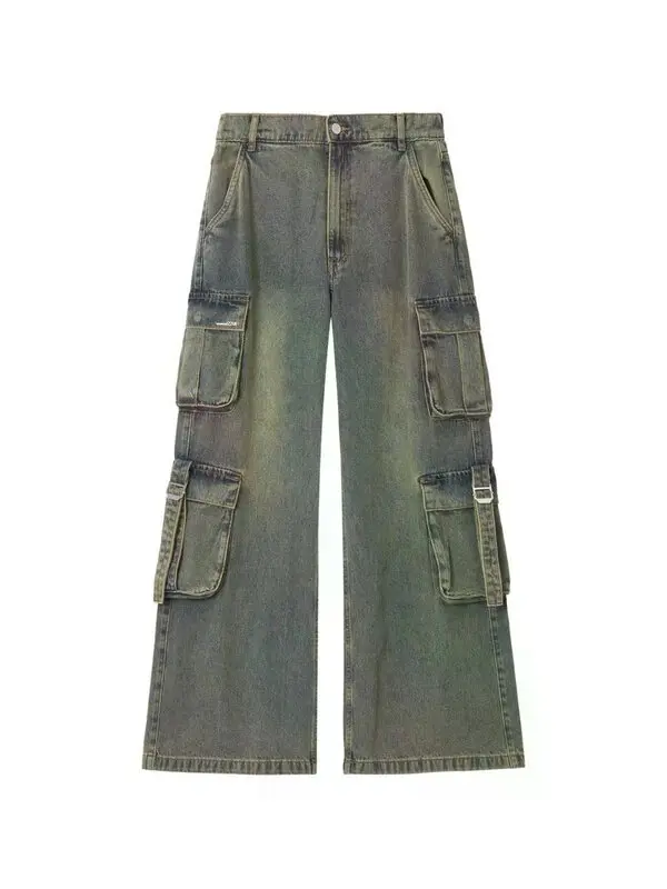 Izzue Multi-pocket Wide-leg Jeans