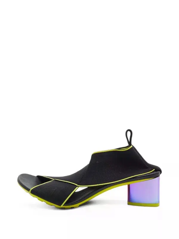 Bottega Veneta Flex Logo-embroidered Sandals - Black