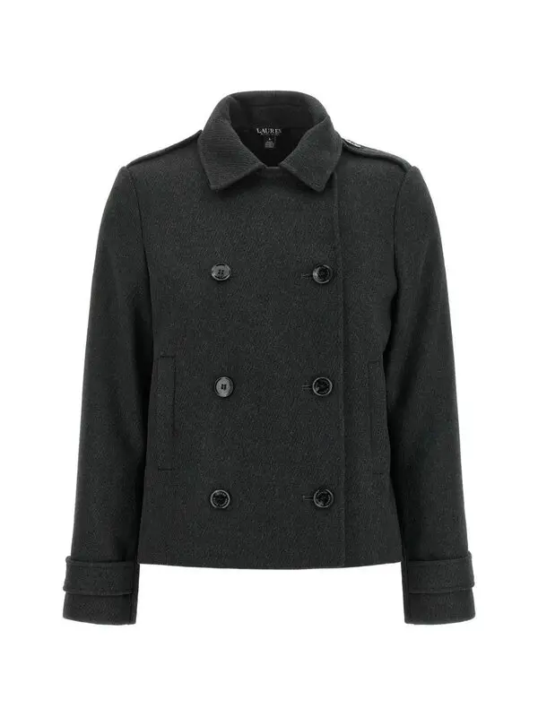 Ralph Lauren Double-breasted Wool-blend Coat - Grey