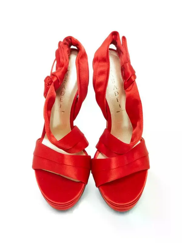 Casadei Bow-detail Slingback Sandals