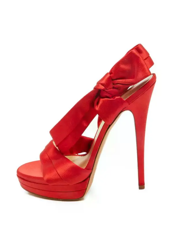 Casadei Bow-detail Slingback Sandals