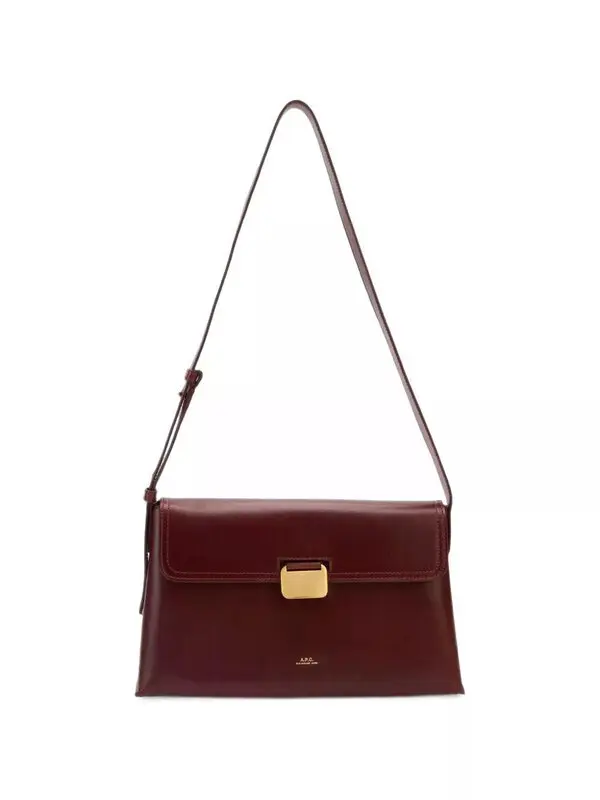 A.p.c. Medium Simone Leather Shoulder Bag - Red