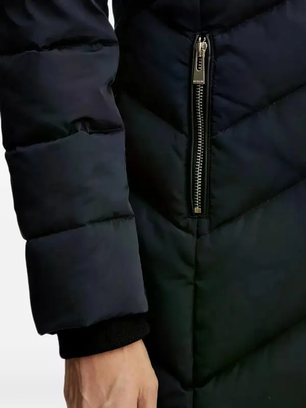 MORGAN Faux-fur Trim Quilted Jacket