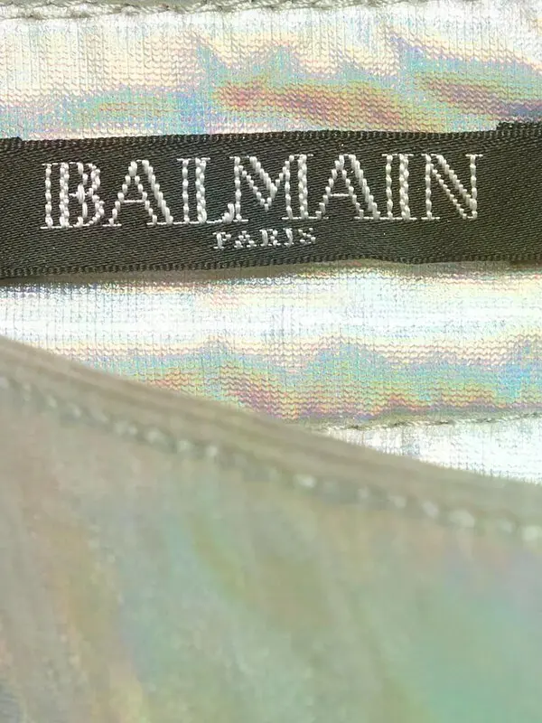 Balmain Iridescent Quilted Mini Skirt