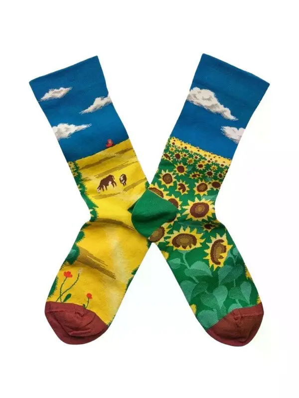 BONNE MAISON Mykonos Field Socks - Yellow