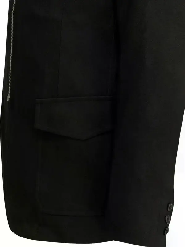 Comme Des Garçons Zip-fastening Notch-lapel Jacket