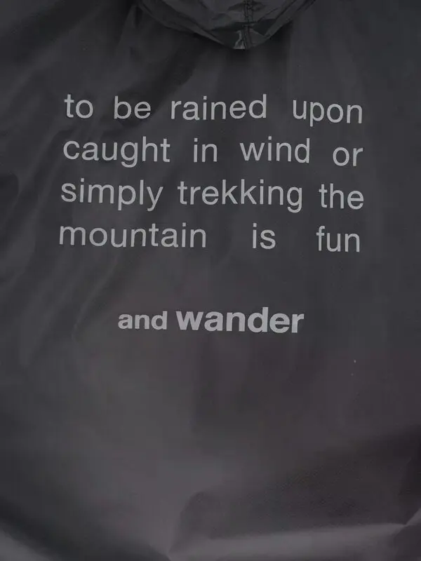 AND WANDER Waterproof Ripstop Hooded Poncho