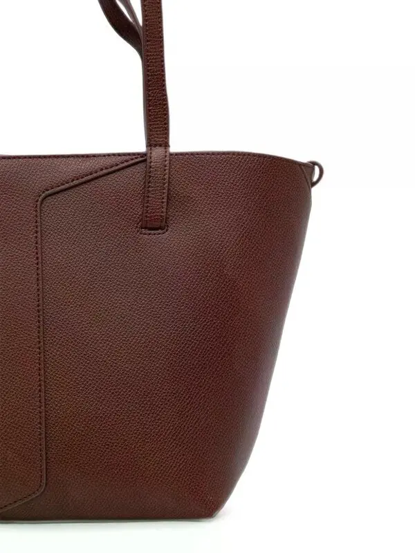 Emporio Armani Grained Leather Tote Bag