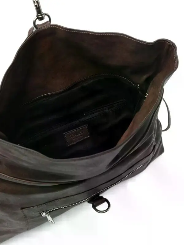 SOMMET Blekleem Roll-top Leather Backpack