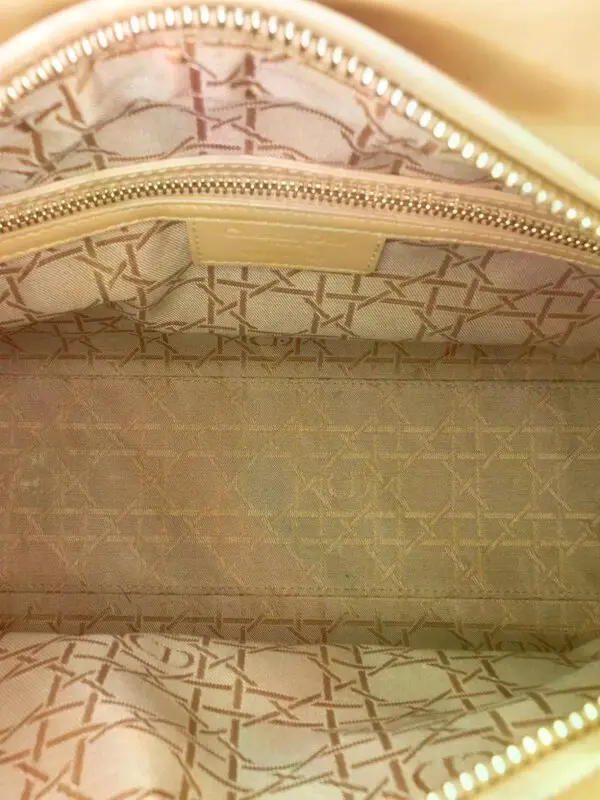 Dior 2012 Large Patent Cannage Lady Satchel