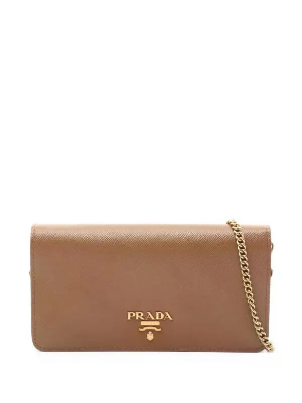 Prada 2010s Saffiano Leather Cross Body Bag