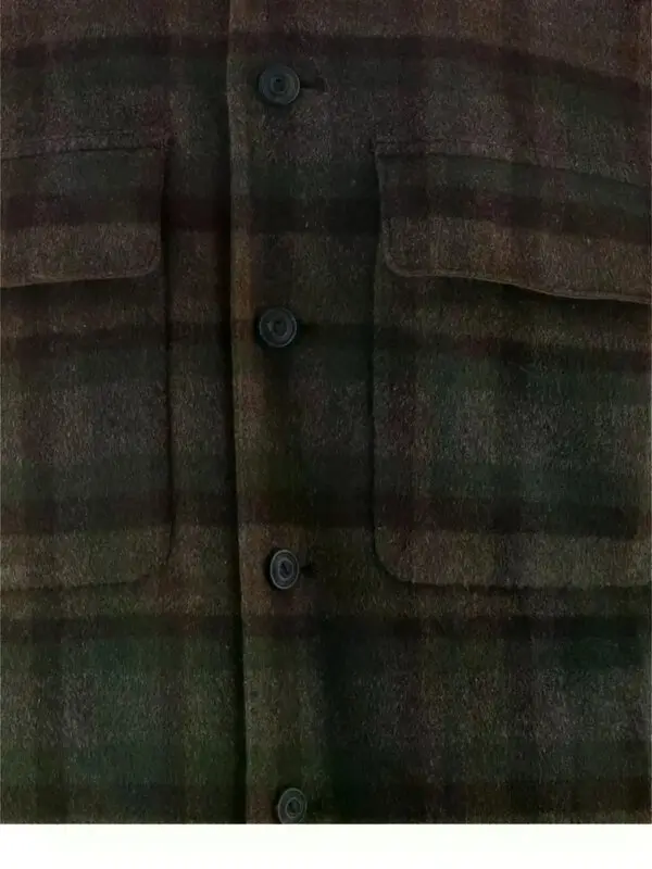 Vince Check-pattern Button-up Jacket