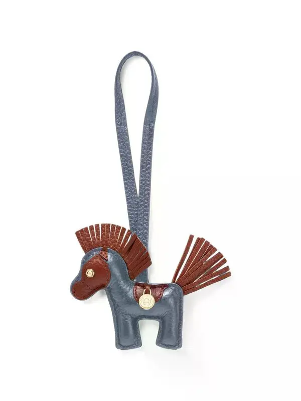 AIGNER Horse-shaped Leather Bag Charm