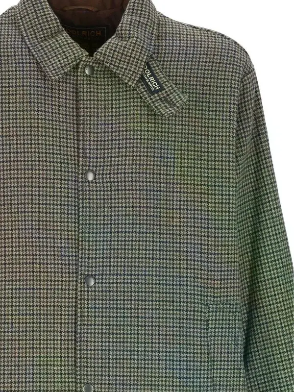 Woolrich Houndstooth-pattern Snap-fastening Jacket