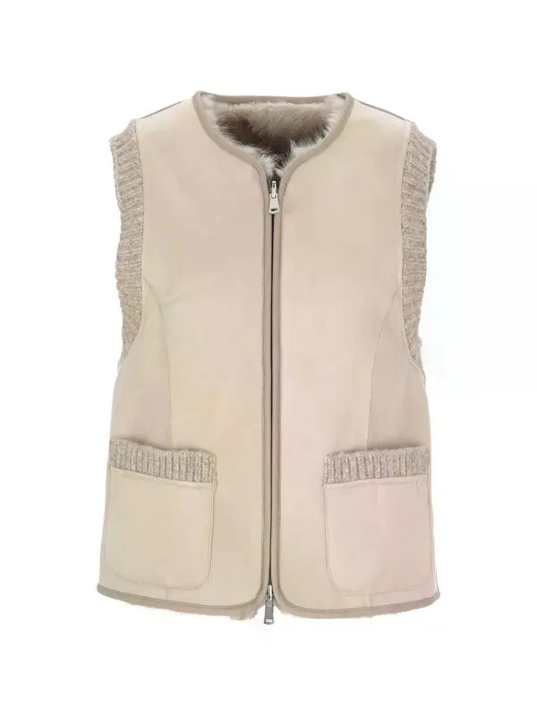 URBANCODE Ribbed-knit Panelled Jacket