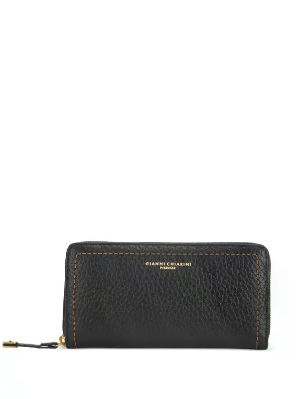 GIANNI CHIARINI Bubble Pebbled Leather Wallet