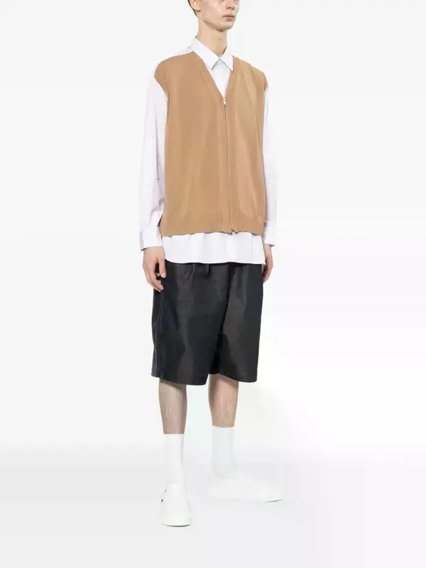 Comme Des Garçons Pleated Elasticated-waistband Shorts
