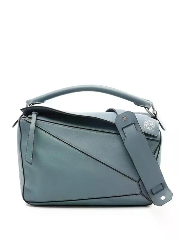 Loewe 2000s Medium Puzzle Satchel Bag - Blue
